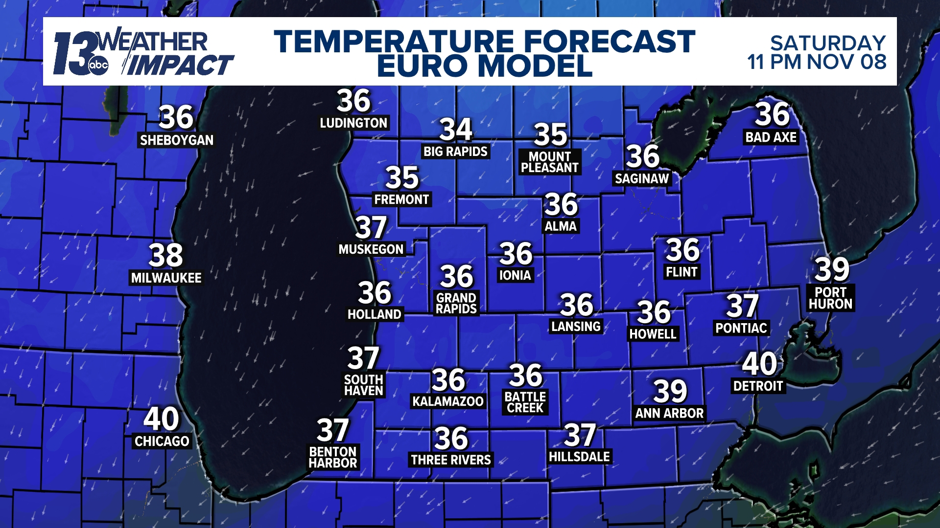 Light snow accumulation expected Saturday night into Sunday, lake ...