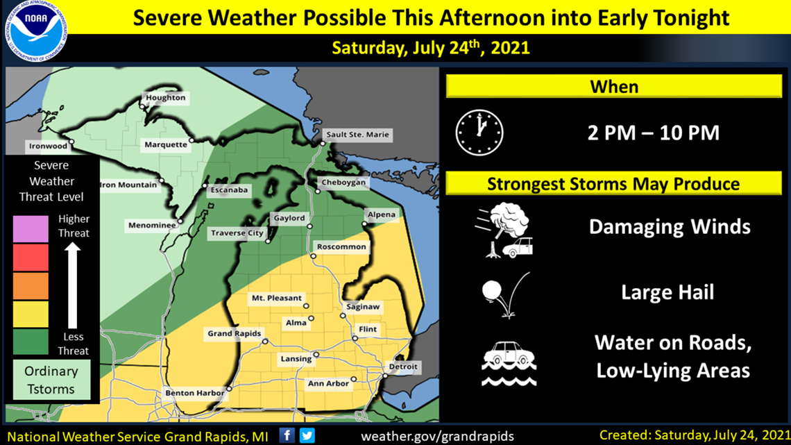 Severe thunderstorms, unsafe swimming conditions possible in West ...