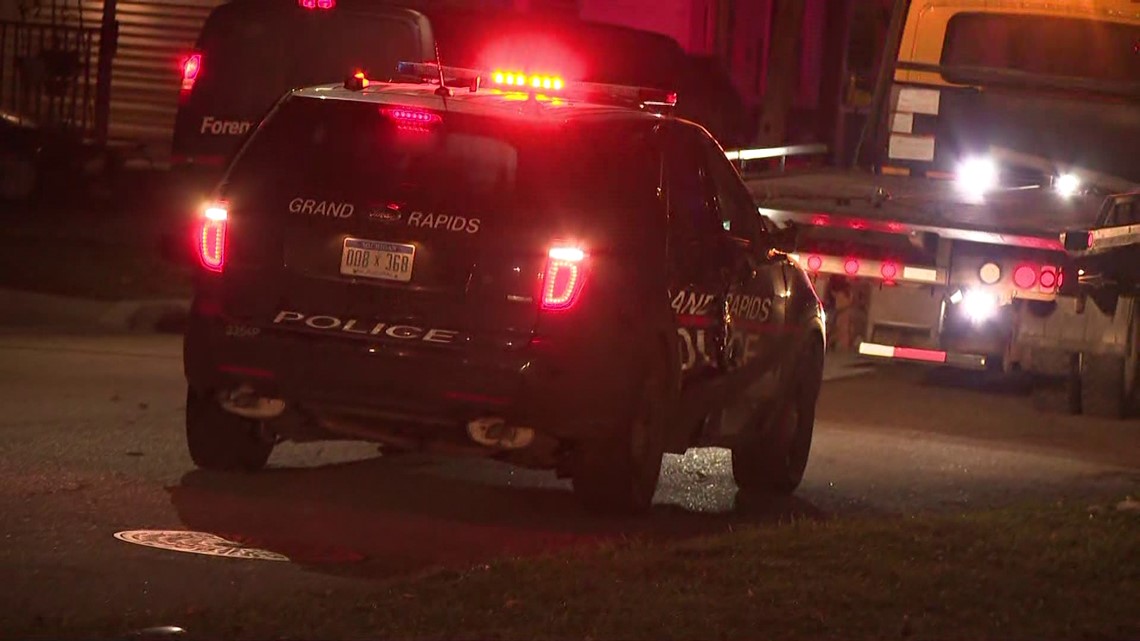 GRPD cruiser damaged in attempted car-jacking investigation | wzzm13.com