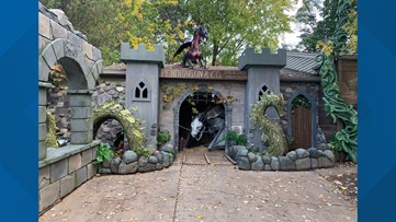 Woman turns Comstock Park house into haunted fairy tale display for ...