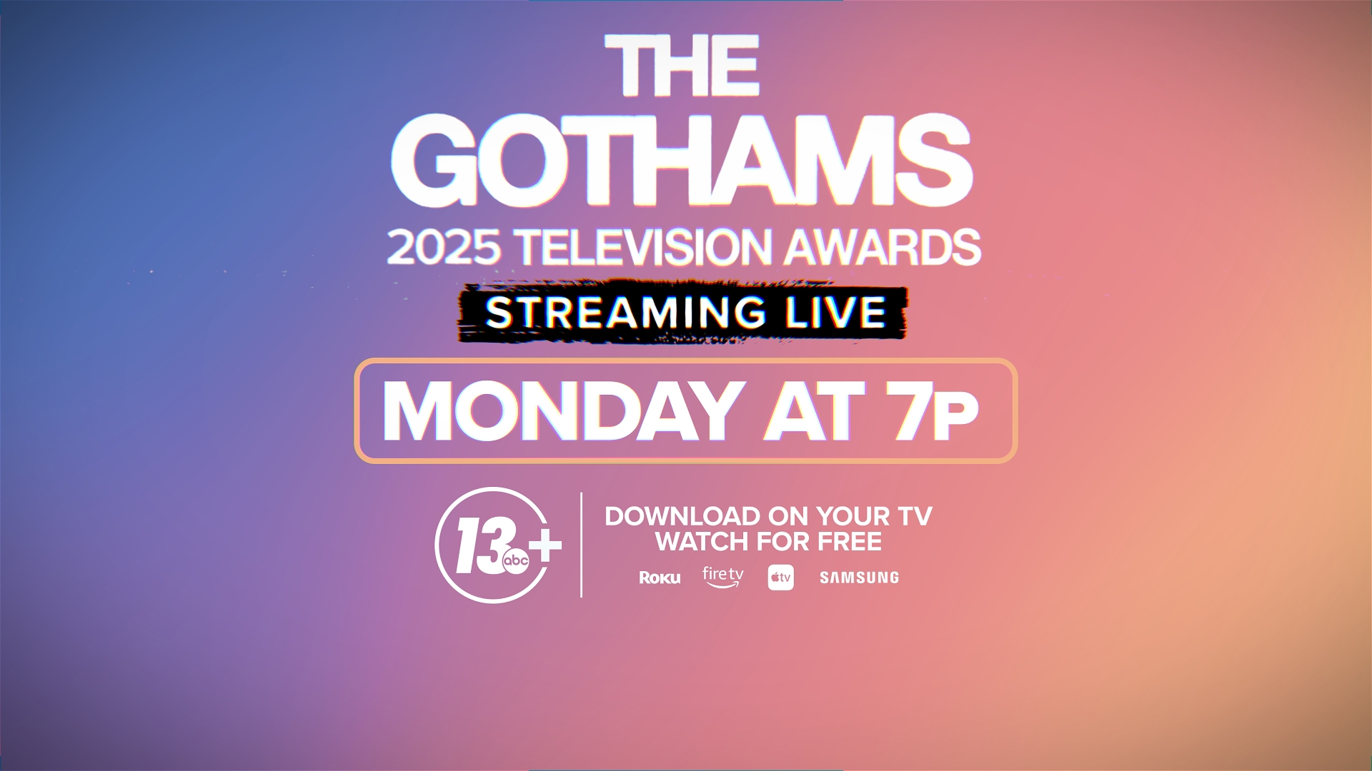 Gotham 2025 Awards: Celebrate TV's Best on June 2nd | wzzm13.com