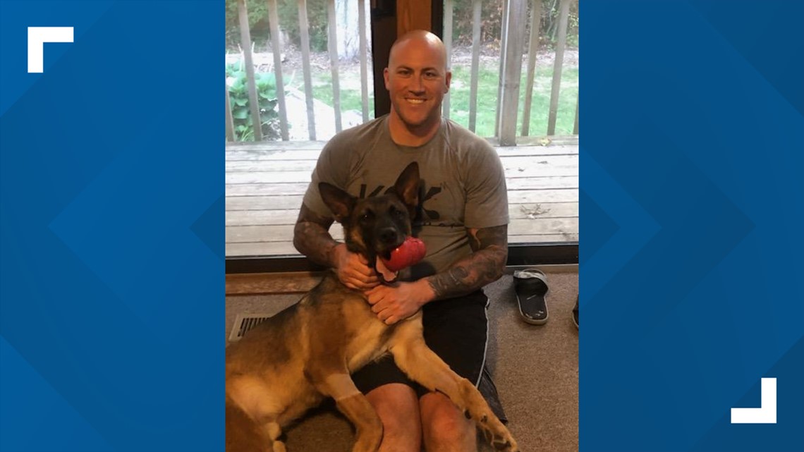 GRPD K9 injured in crash goes home to recover | wzzm13.com