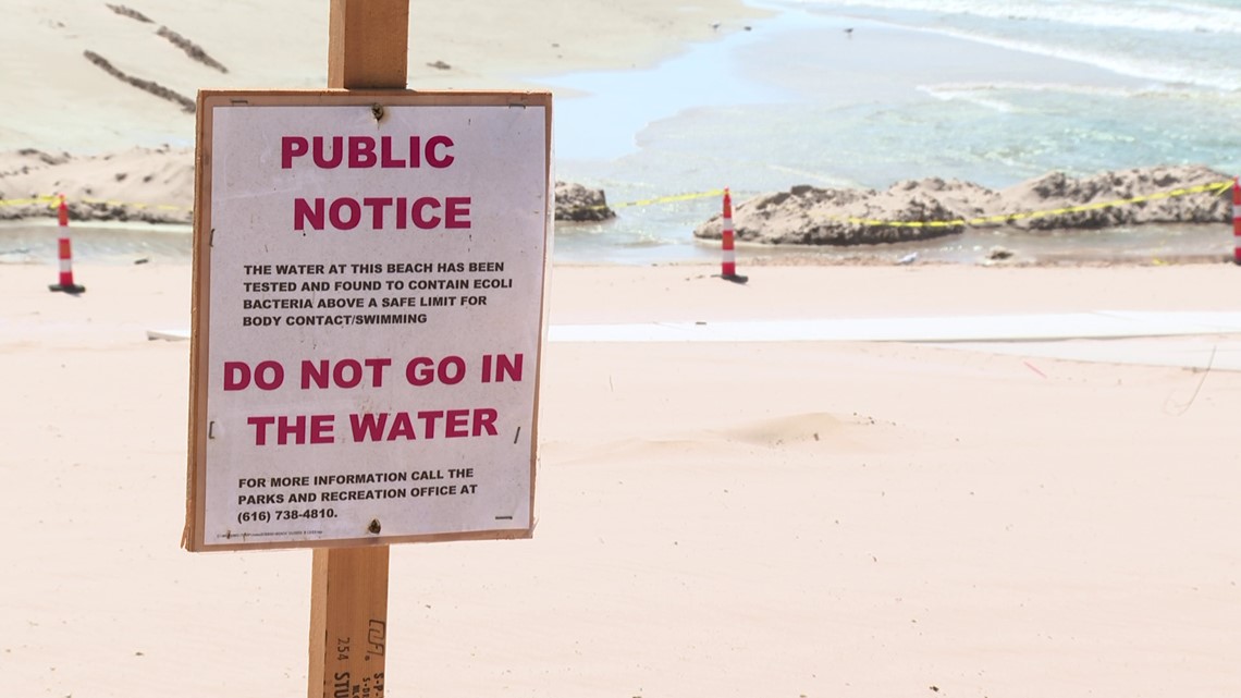 North Beach Park E. coli warnings continue as dredging resumes | wzzm13.com