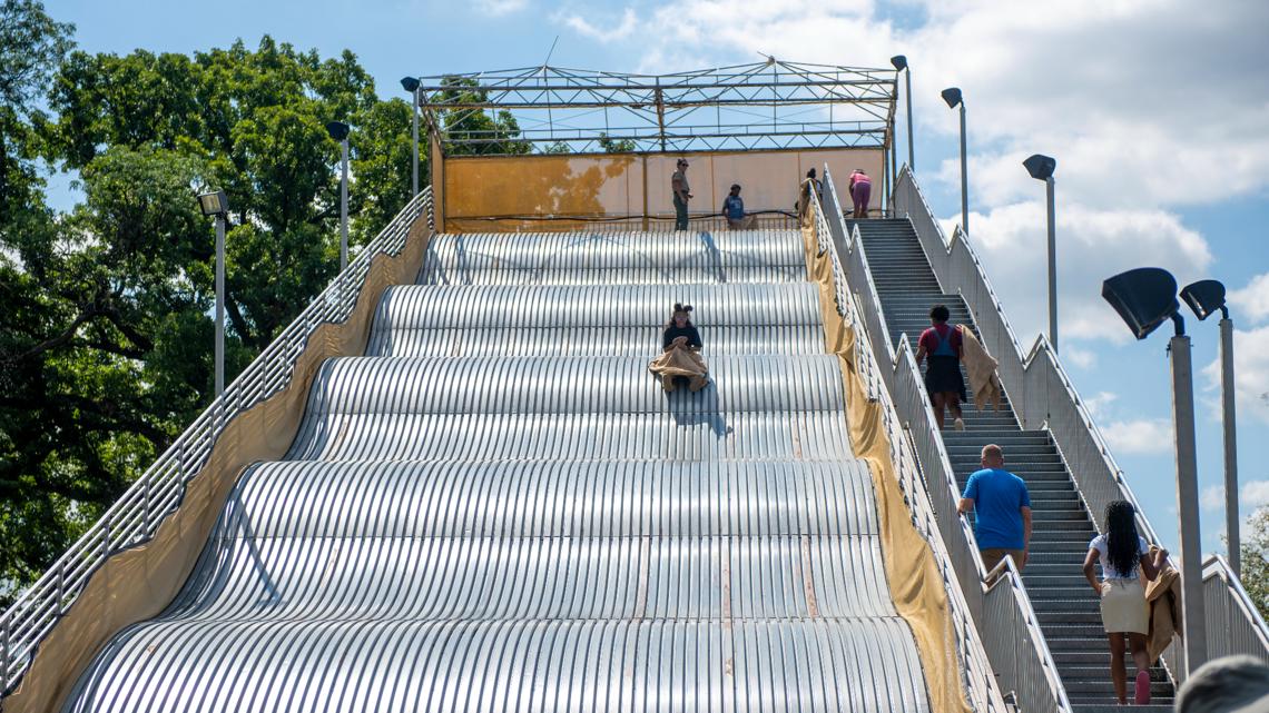 Detroit's giant slide is back at Belle Isle | wzzm13.com