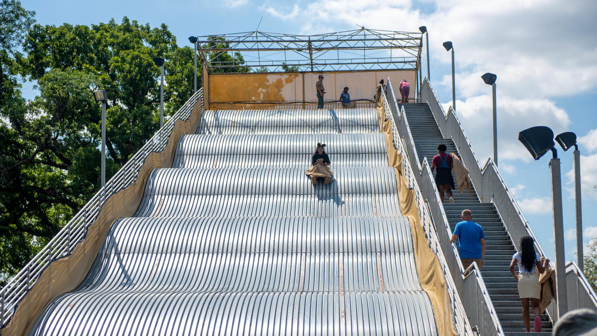 Detroit's giant slide is back at Belle Isle | wzzm13.com