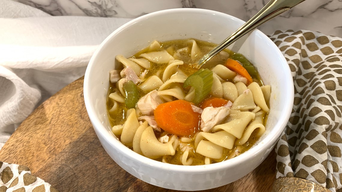 Gina's one-pot roast chicken noodle soup | wzzm13.com