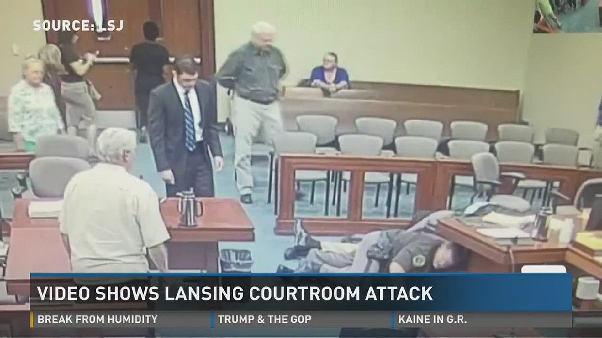 Video shows Lansing courtroom attack | wzzm13.com
