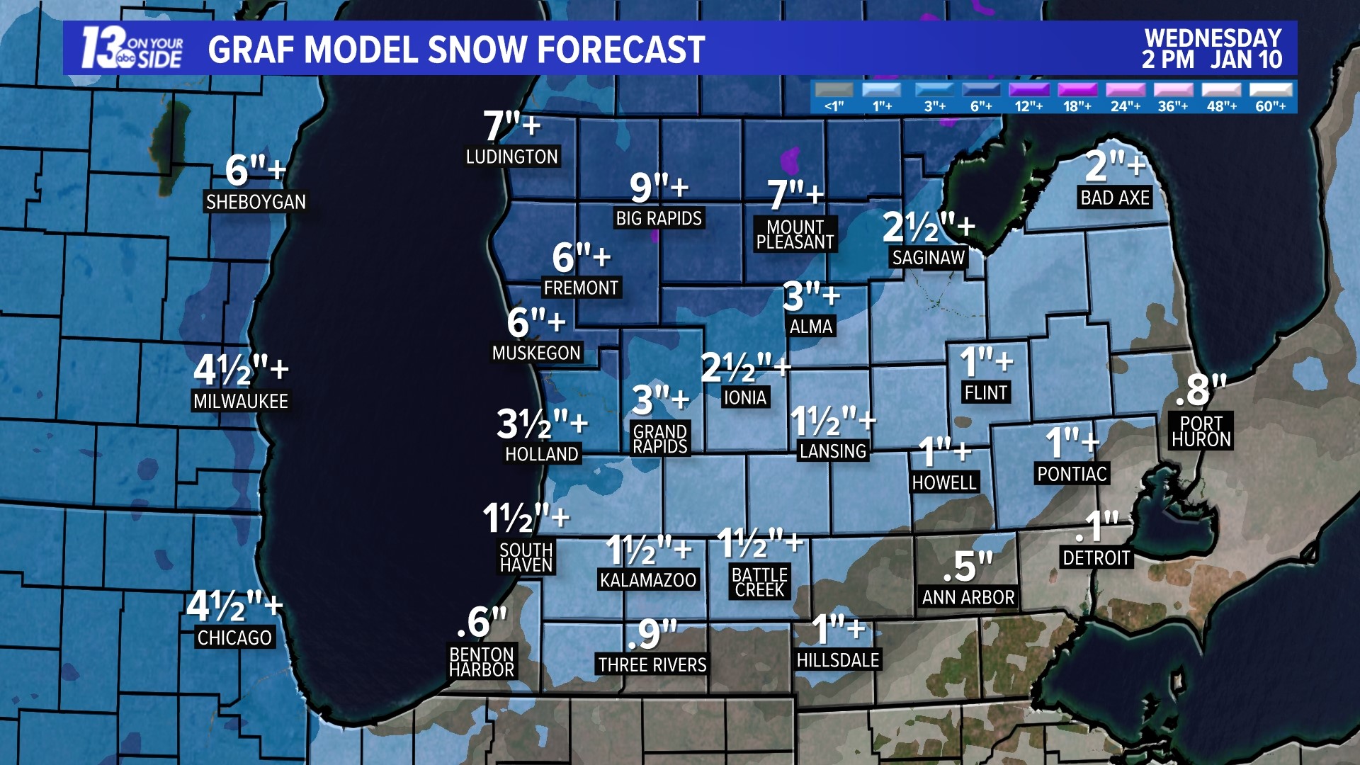 How Much Snow to Expect in Grand Rapids | wzzm13.com