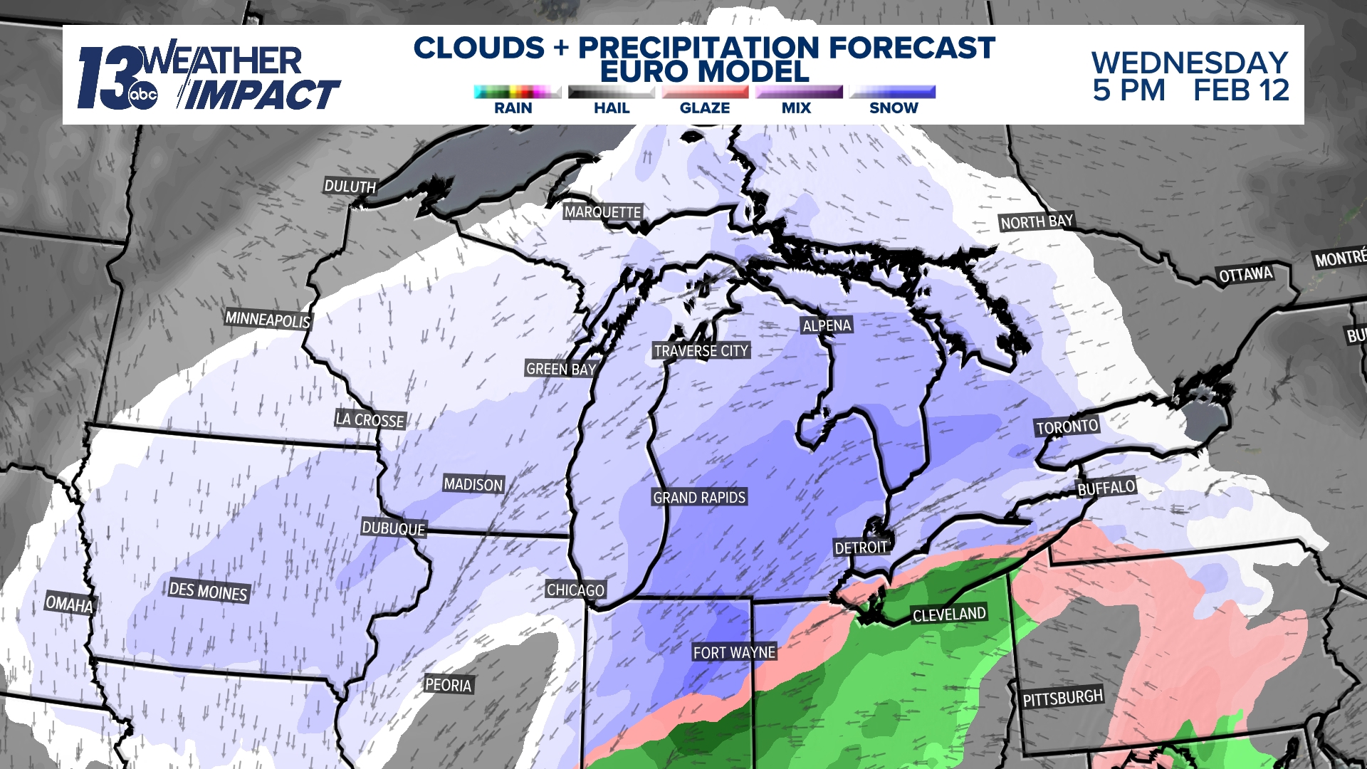 Widespread snow impact Michigan with 5 to 6 widespread inches | wzzm13.com