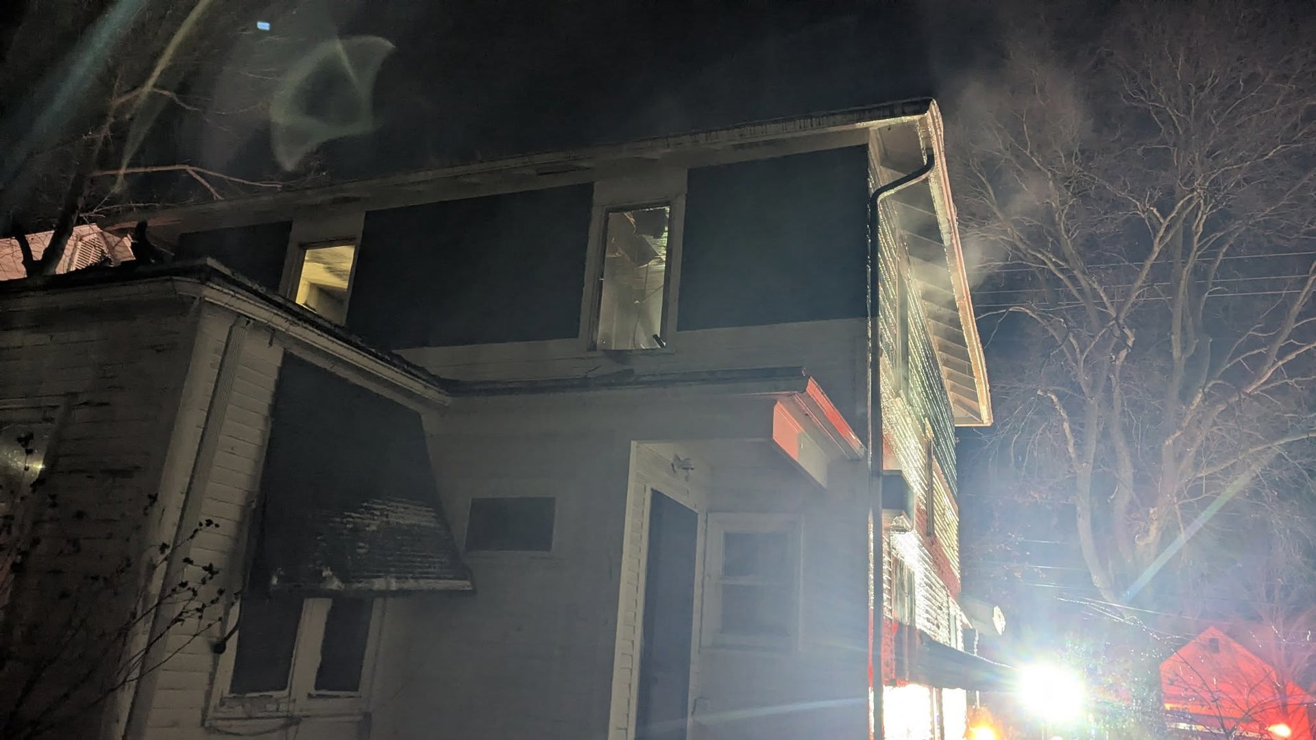 Crews rescue person from porch roof in overnight Grand Rapids house ...
