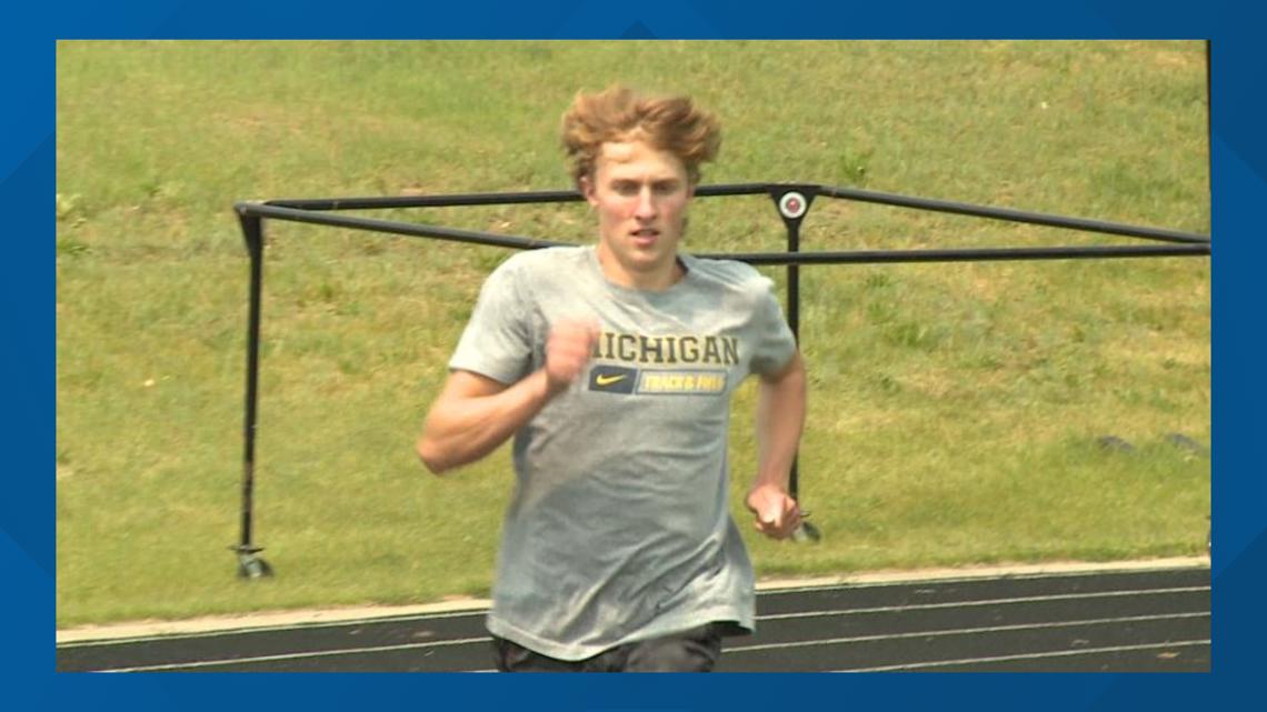 Aiden Sullivan ready to run track at Michigan | wzzm13.com