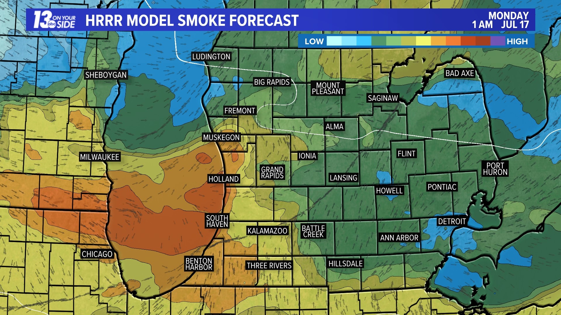 More Wildfire Smoke Coming To Michigan! | wzzm13.com