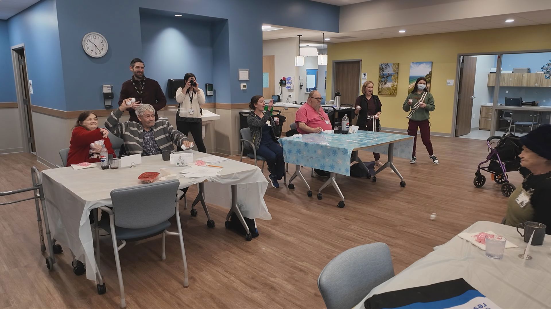 Lowell senior center hosts mock snow day | wzzm13.com