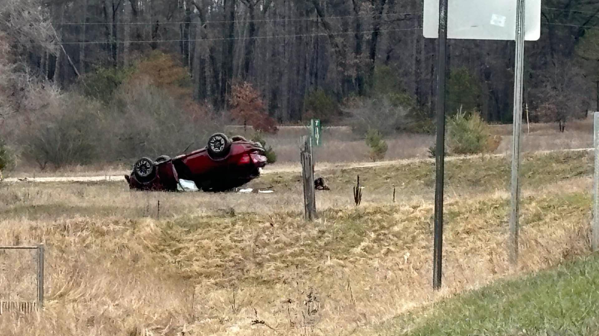 Rollover crash injures 2 on 14 Mile Road | wzzm13.com