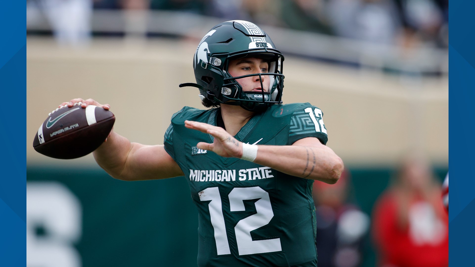 Michigan State snaps a six-game losing streak with a 20-17 win over ...