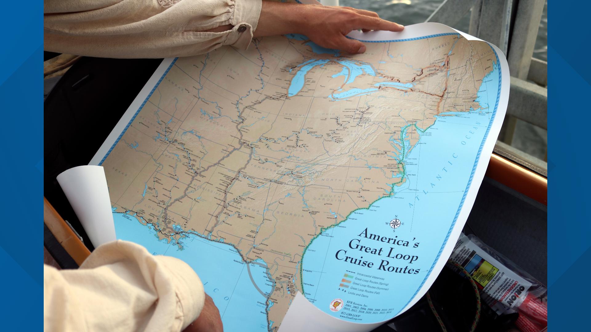 Canoeist paddling the 6,000-mile Great Loop | wzzm13.com