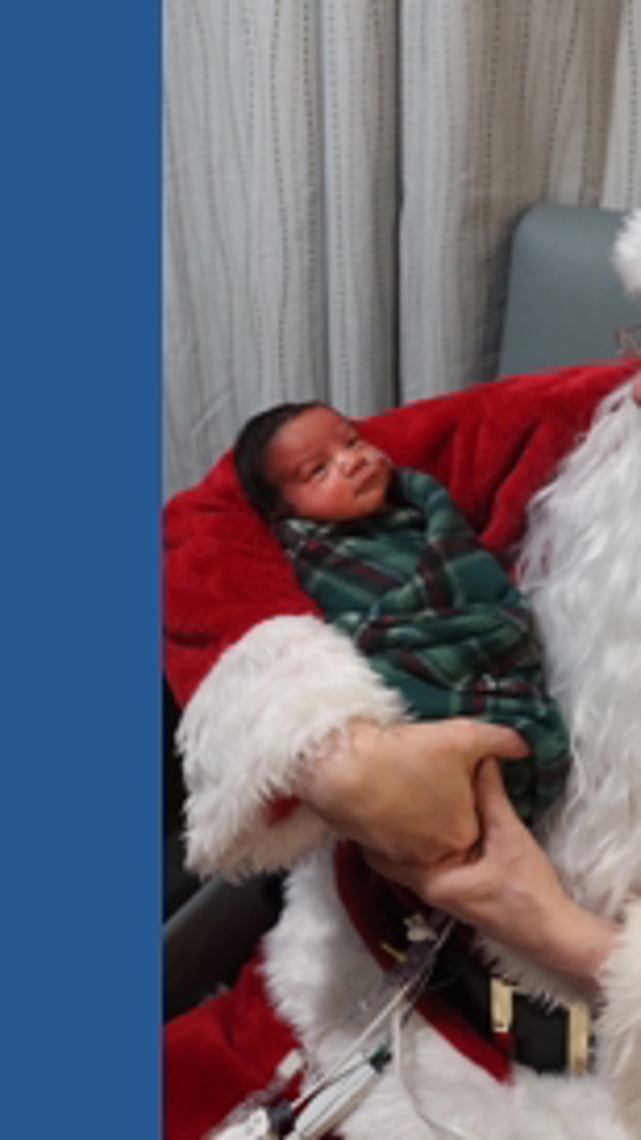 NICU babies dress in holiday outfits, meet Santa | wzzm13.com