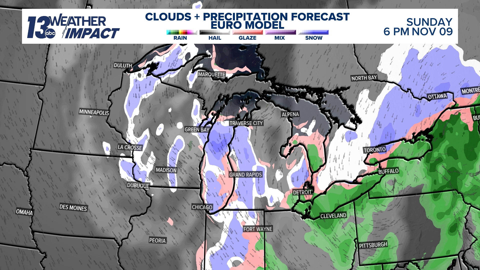 Light snow accumulation expected Saturday night into Sunday, lake ...