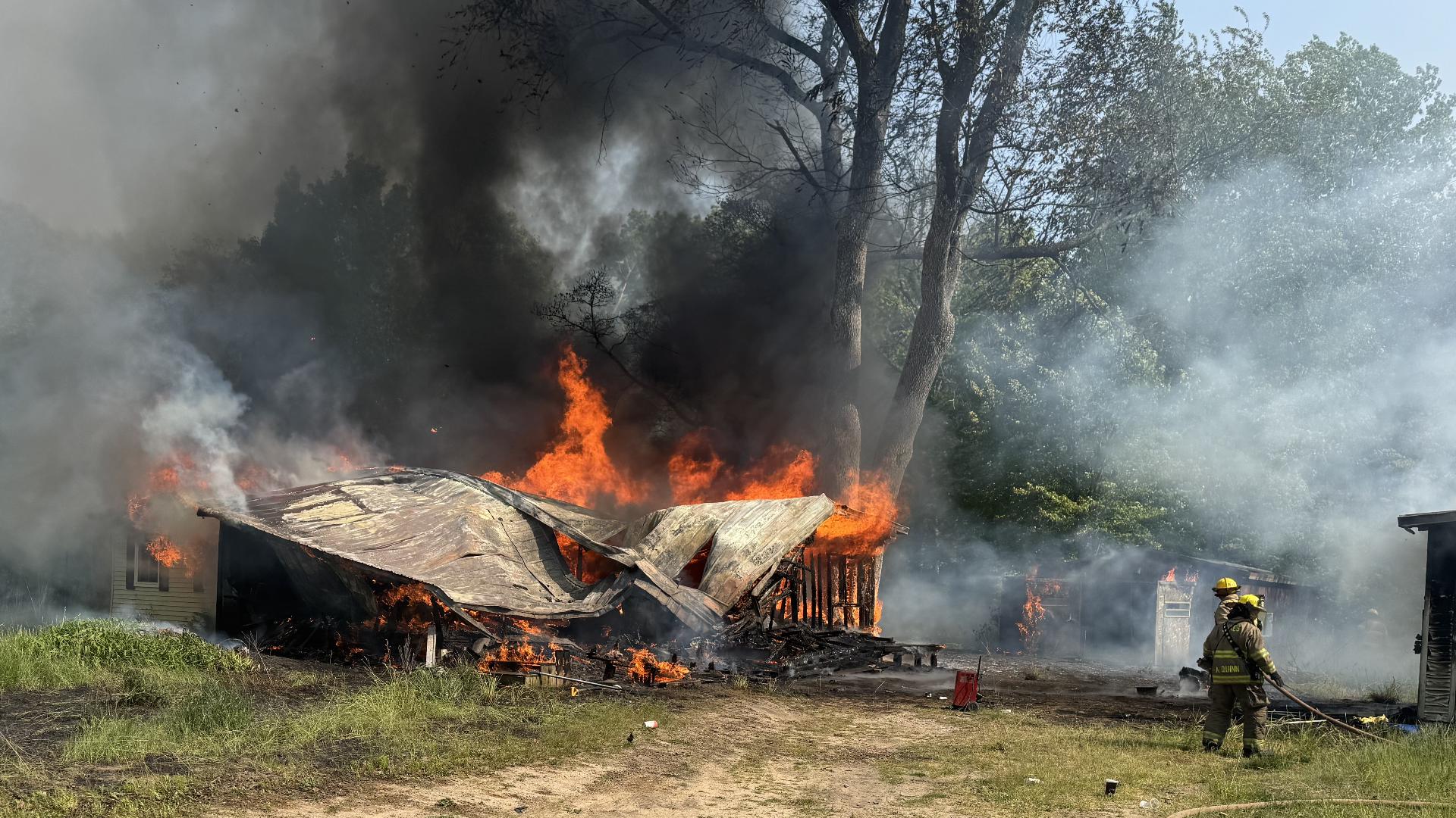 Van Buren County home destroyed in large fire | wzzm13.com