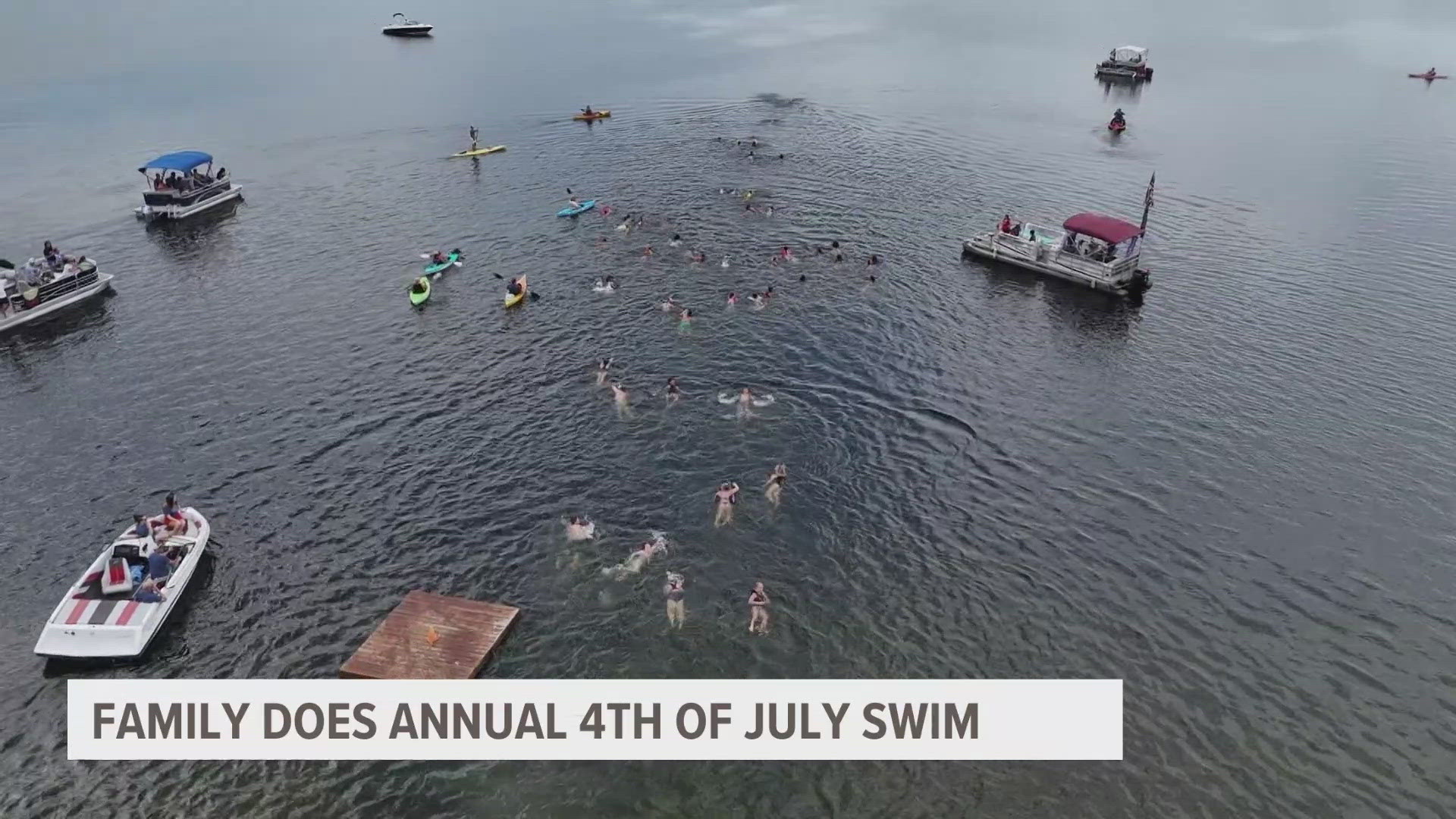 White Cloud family celebrates 14 years of July 4th lake swim | wzzm13.com