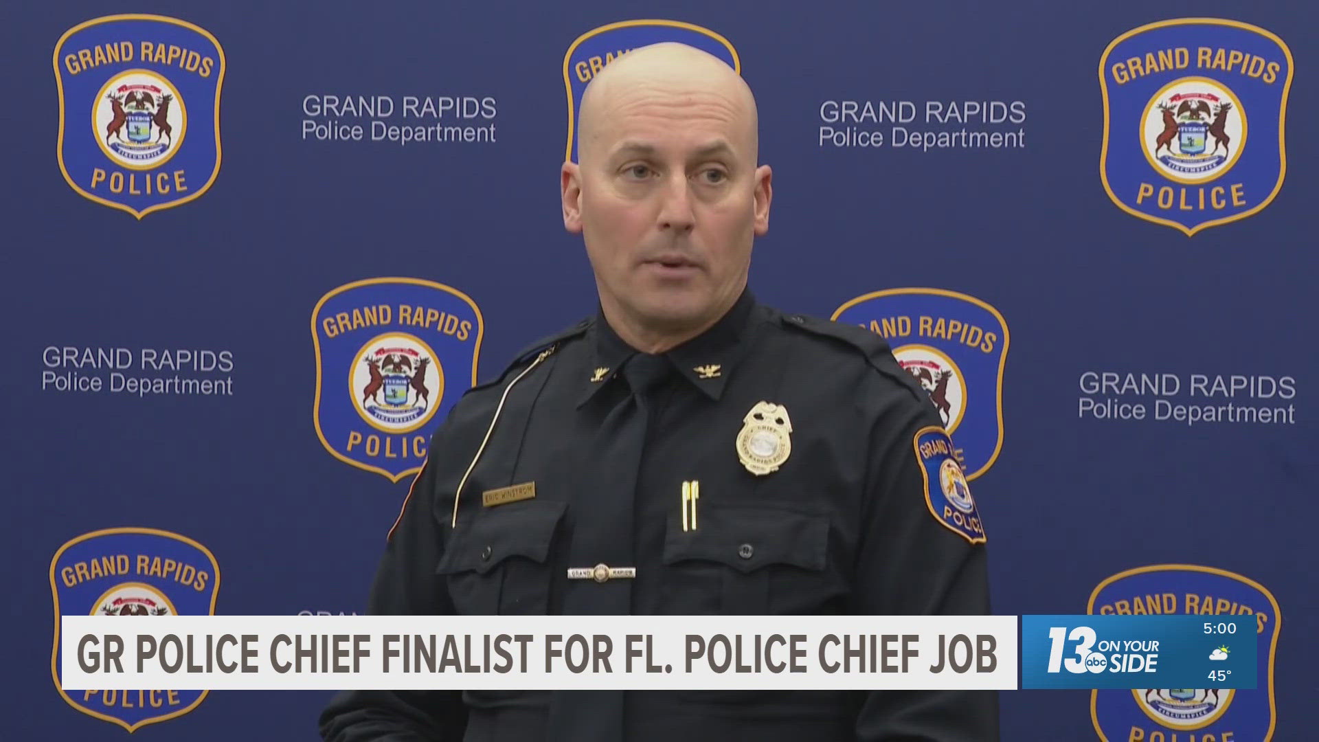 GRPD Chief Eric Winstrom named as finalist for Pensacola Police Chief ...