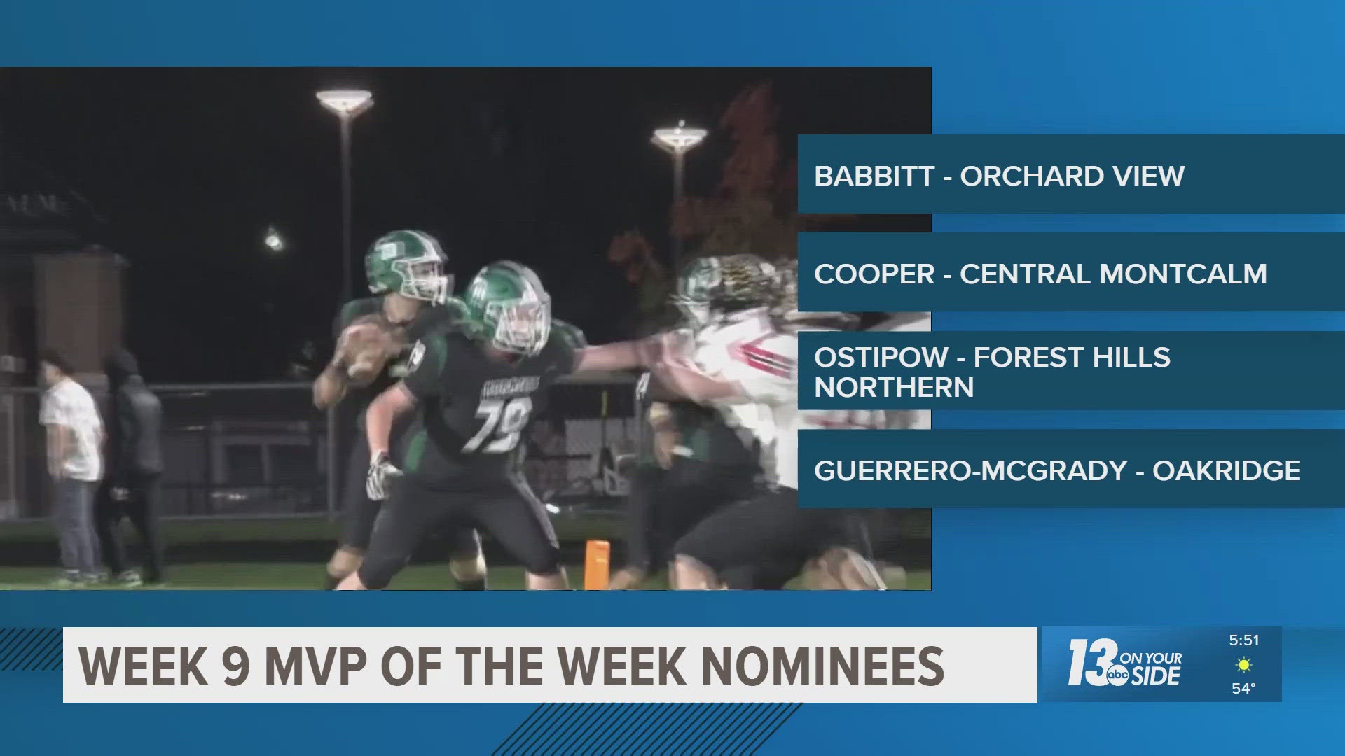 VOTE | 13 On Your Sidelines MVP candidates for Week 9 | wzzm13.com