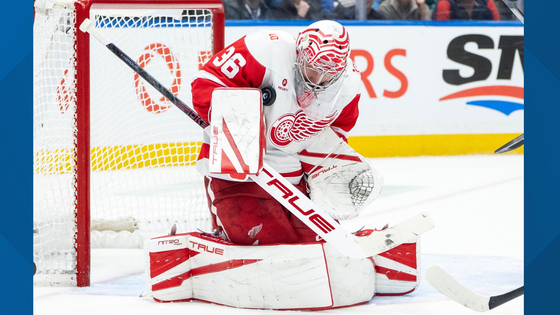 Gibson gets 1st shutout in almost 3 years as Red Wings blank Canucks 4 ...
