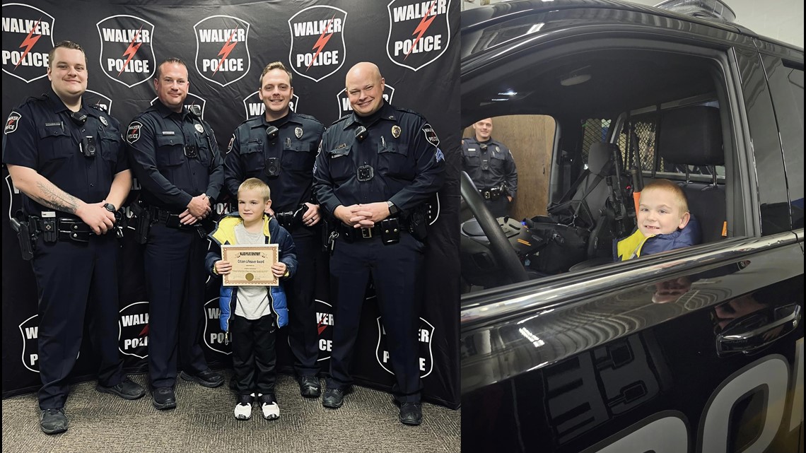 Young Walker boy likely saved his father's life with a phone call ...