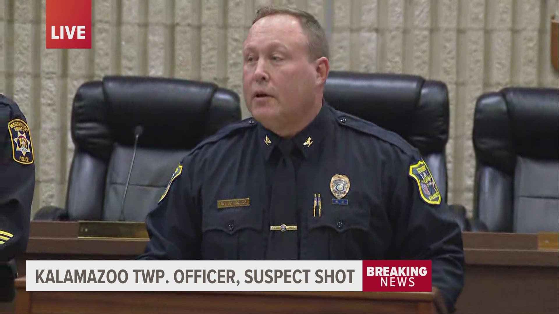 Kalamazoo shooting leaves suspect, Kalamazoo Twp. officer injured ...