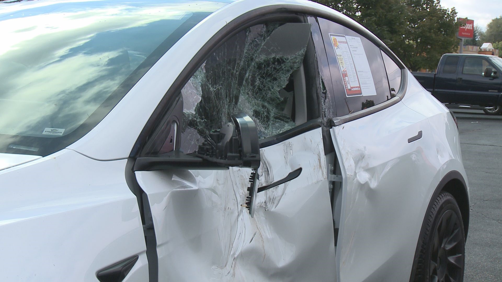 Multiple vehicles damaged in crash at GR used car dealership | wzzm13.com