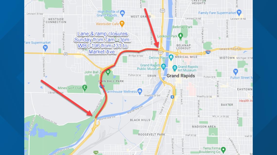 MDOT plans scheduled lane closures for GR Sunday | wzzm13.com