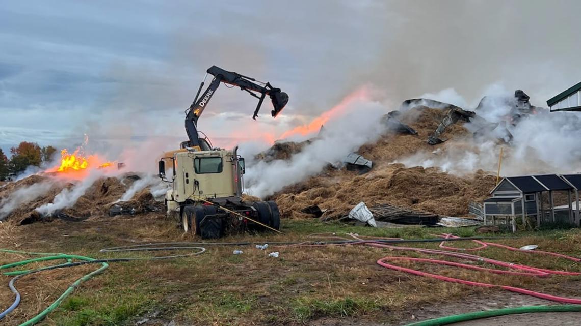 Fire breaks out at Portland barn overnight | wzzm13.com