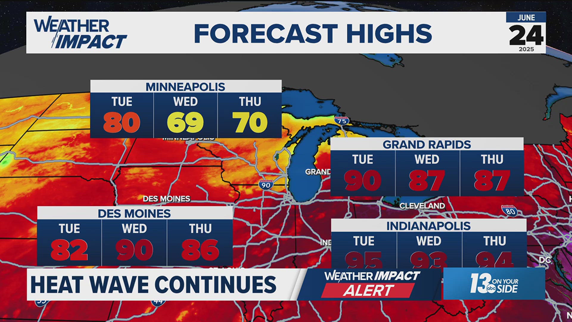 Sweltering heat, humidity continues as heat dome settles over eastern U ...