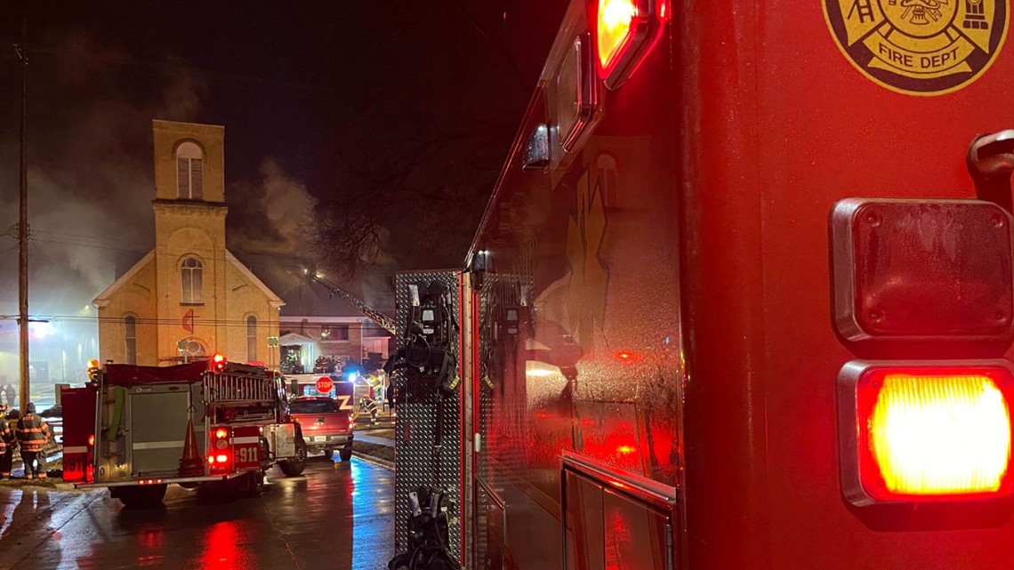 Historic Zion United Methodist Church catches fire | wzzm13.com