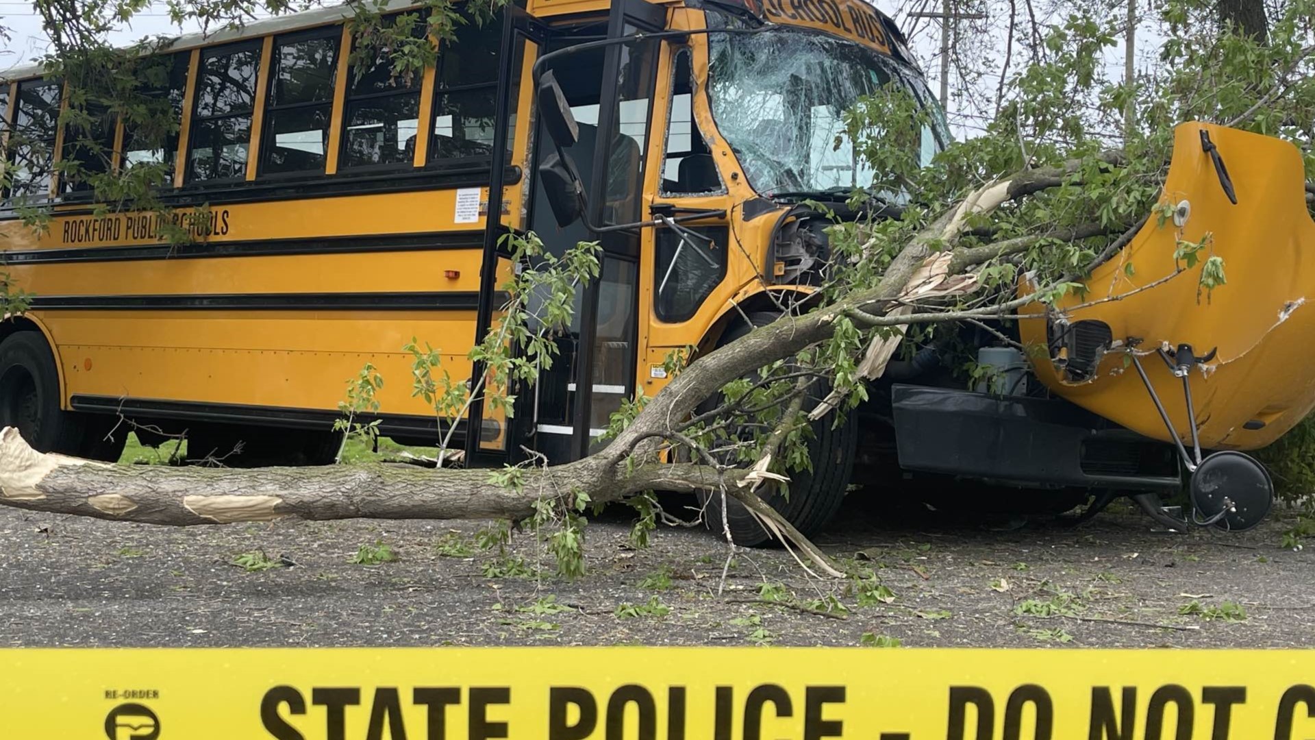 Rockford school bus damaged | wzzm13.com