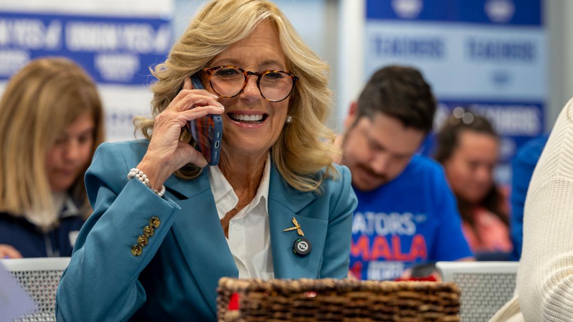Jill Biden is out campaigning again — but not for her husband anymore ...