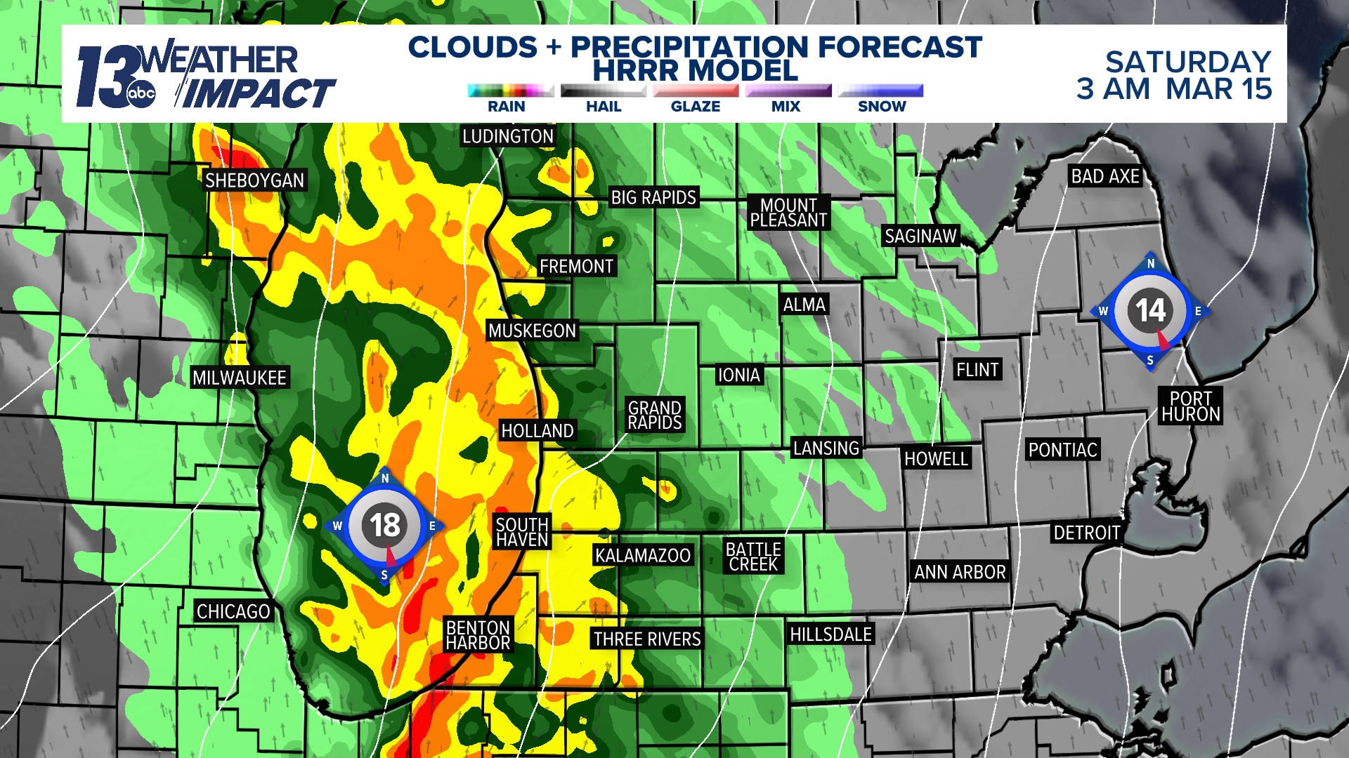 Tracking severe storm potential before windy conditions form | wzzm13.com