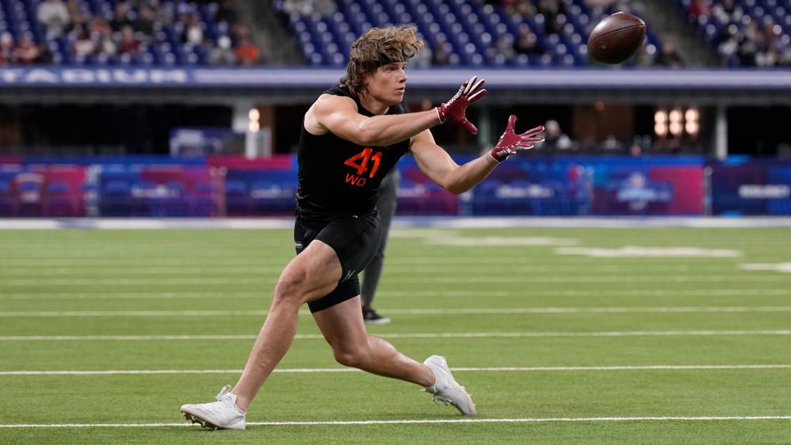 Isaac TeSlaa joins Detroit Lions as 70th pick in NFL draft | wzzm13.com