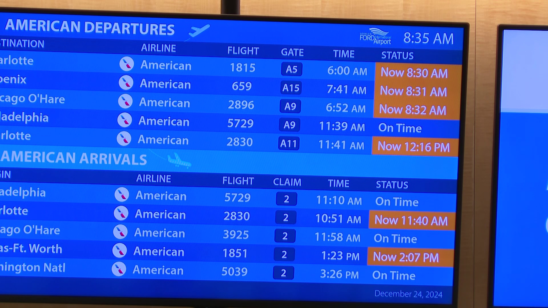 American Airlines 'technology issue' grounds flights, GRR sees delays ...