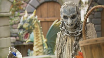 Woman turns Comstock Park house into haunted fairy tale display for ...