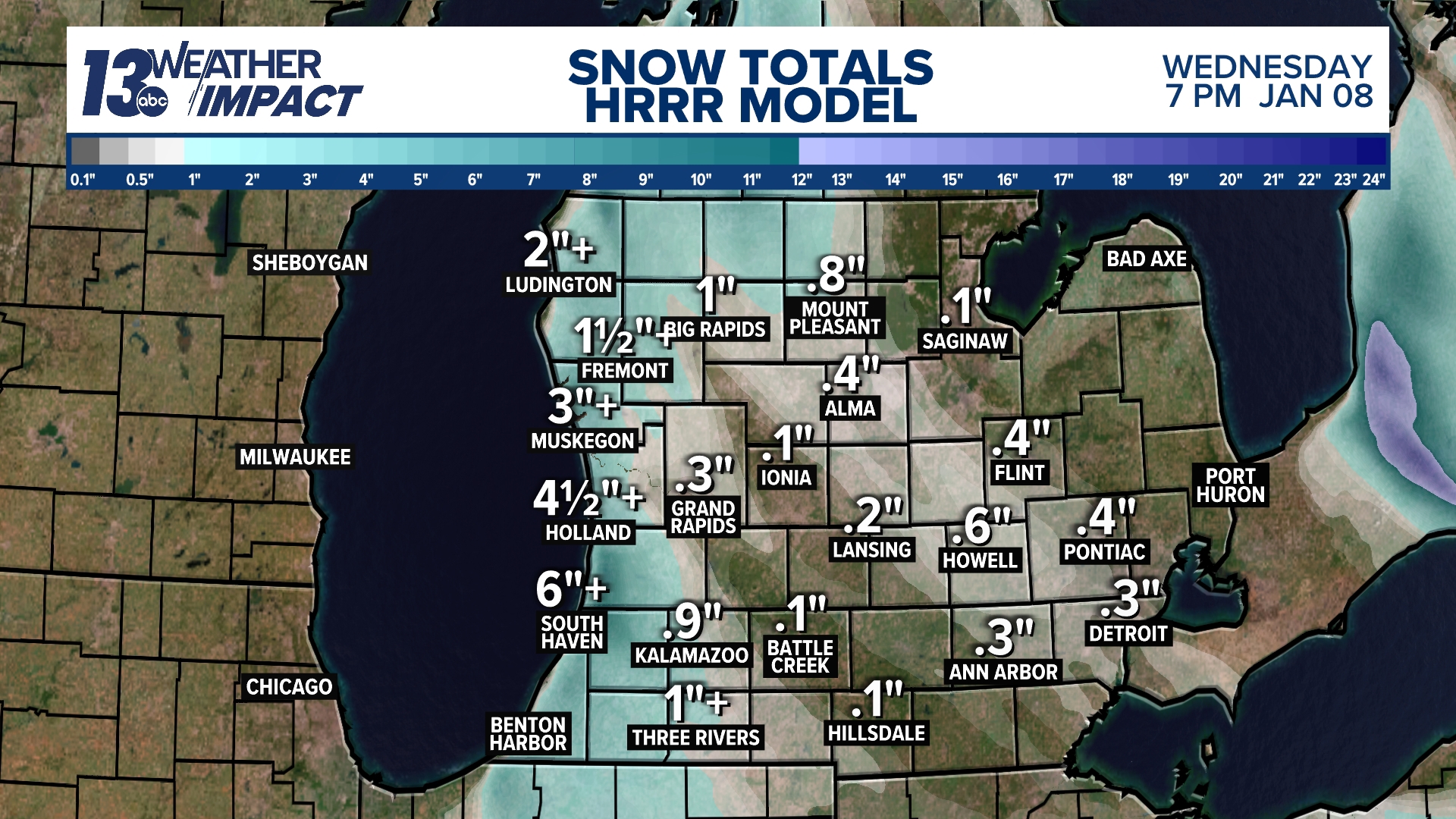 Lake-effect snow arrives to West Michigan overnight | wzzm13.com