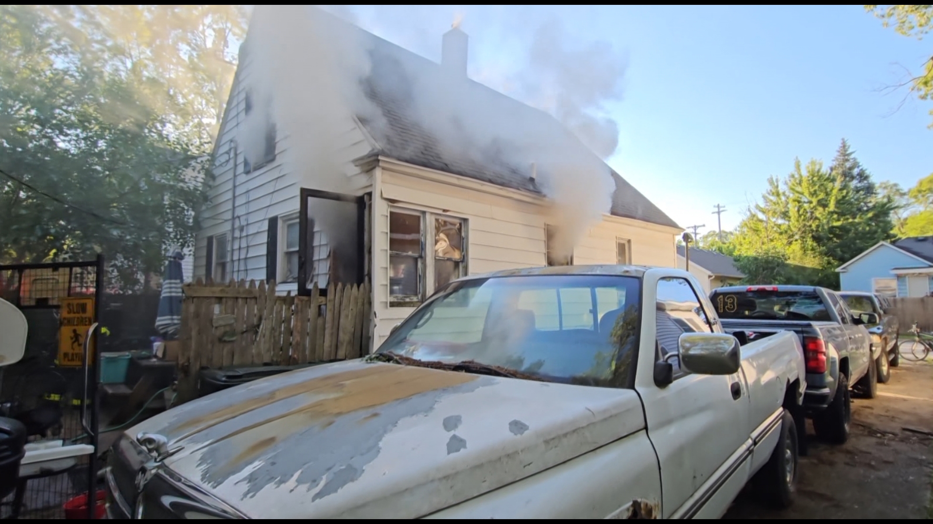 House fire in Muskegon Wednesday evening. | wzzm13.com