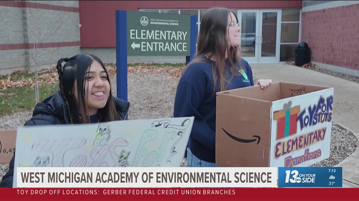 West Michigan Academy of Environmental Science collecting for Toys for ...