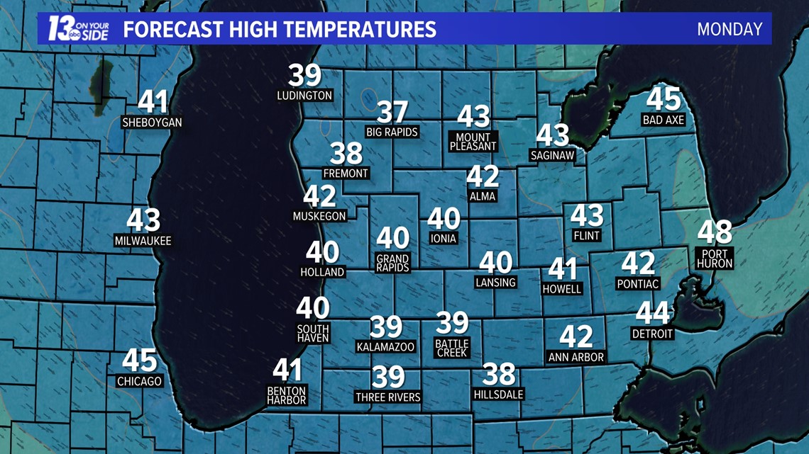 Expect A Winter Feel As West Michigan Flips To May | wzzm13.com