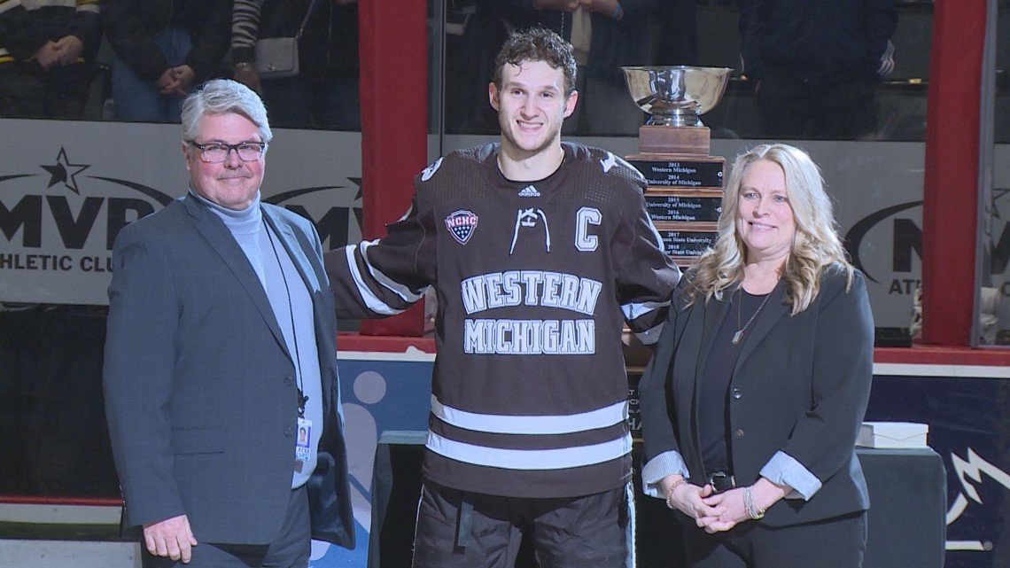 Jason Polin inches closer to Western Michigan hat trick record | wzzm13.com