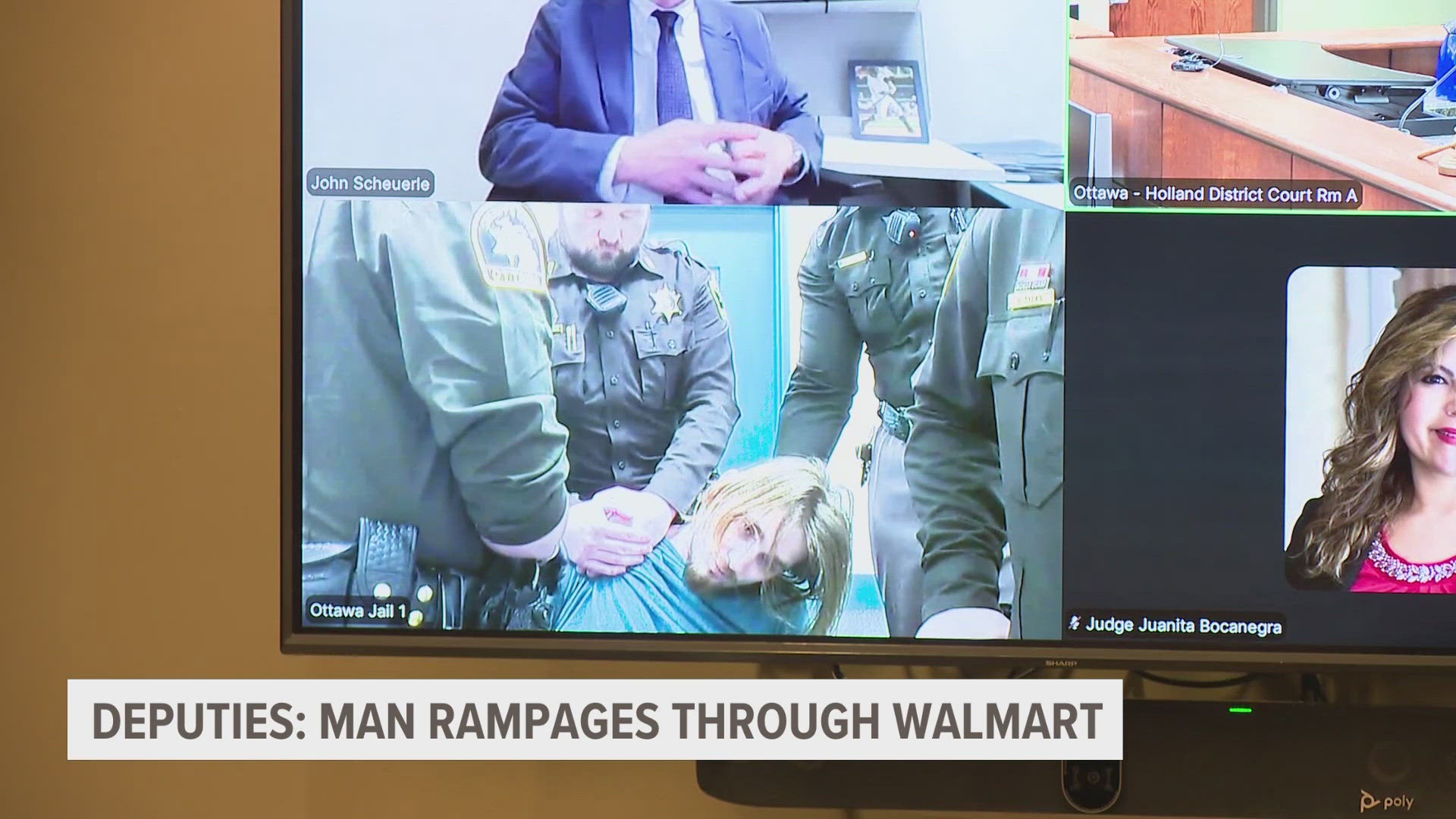 Man's supermarket rampage leaves thousands in damage inside Michigan store | wzzm13.com