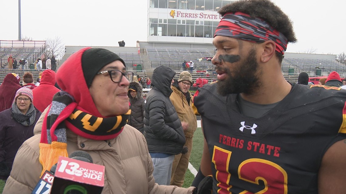 Ferris State's Caleb Murphy shares special bond with mother | wzzm13.com