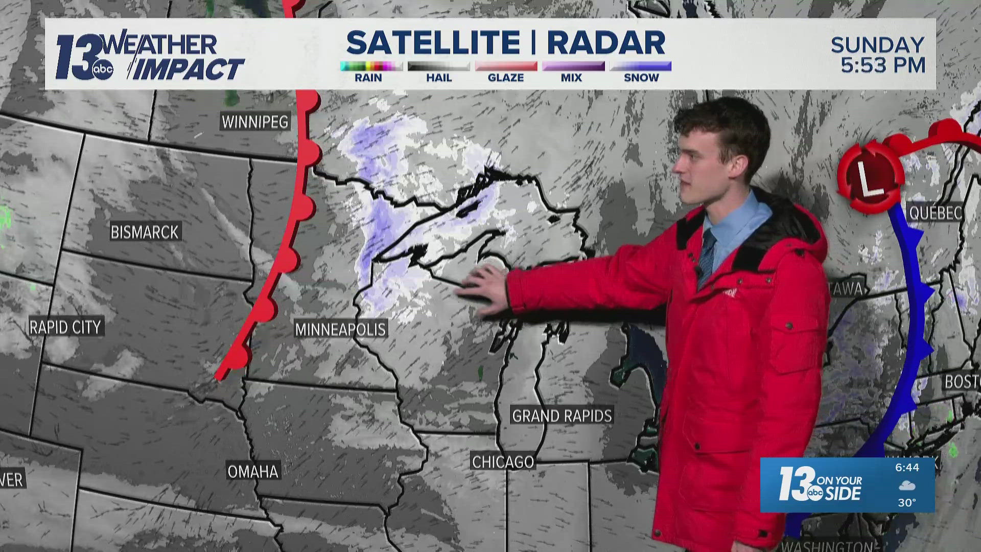13 ON YOUR SIDE Forecast: Brief warm-up before real winter weather ...