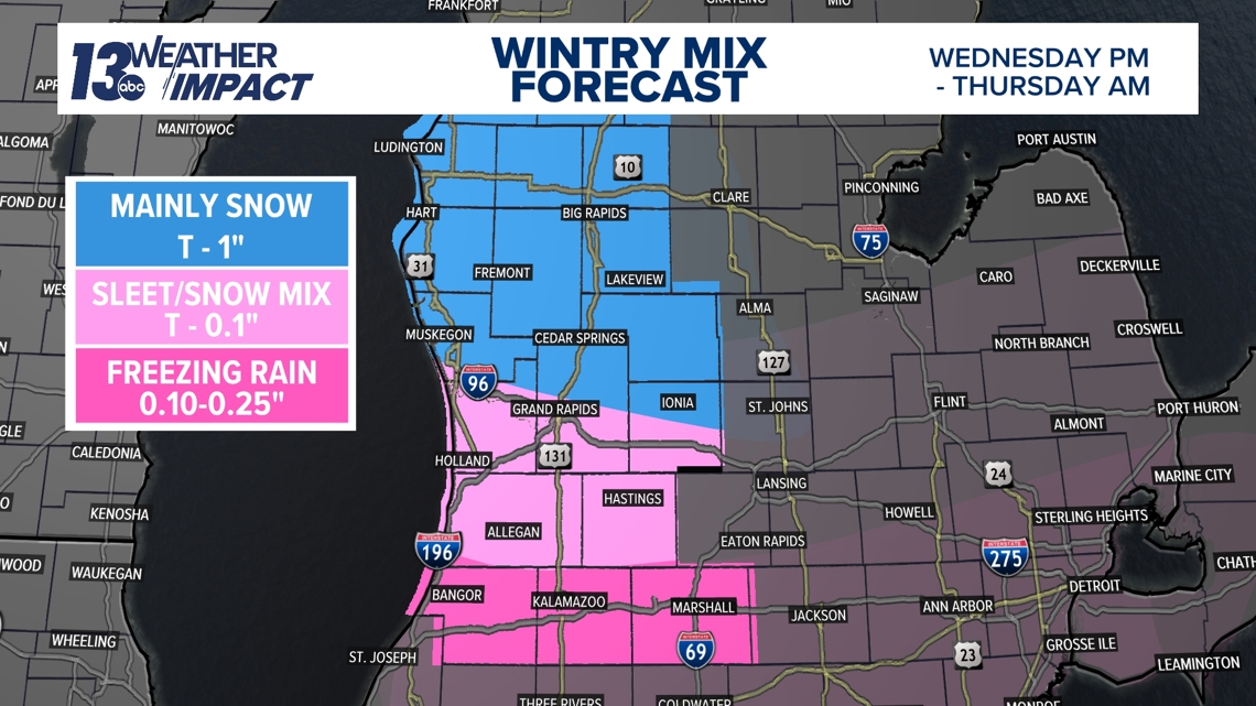 Weather Impact Alert | Ice Storm possible in West Michigan | wzzm13.com