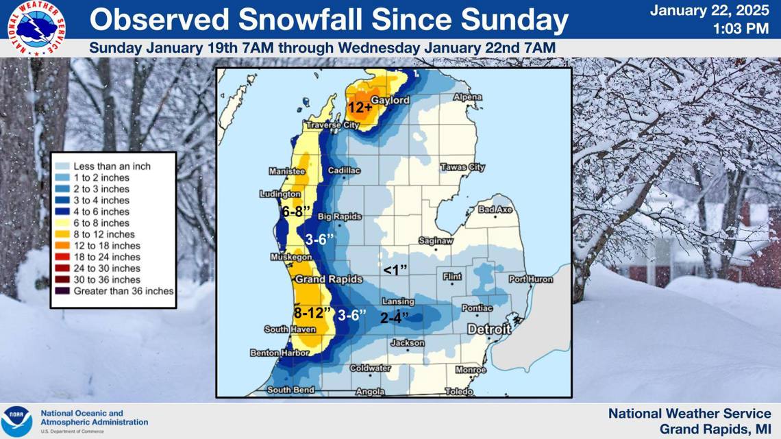 Track snowfall totals across West Michigan | wzzm13.com